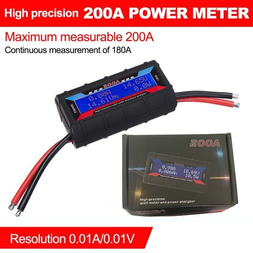 Digital LCD Watt Meter For Anderson Plug Power Analyser Caravan 200A ...