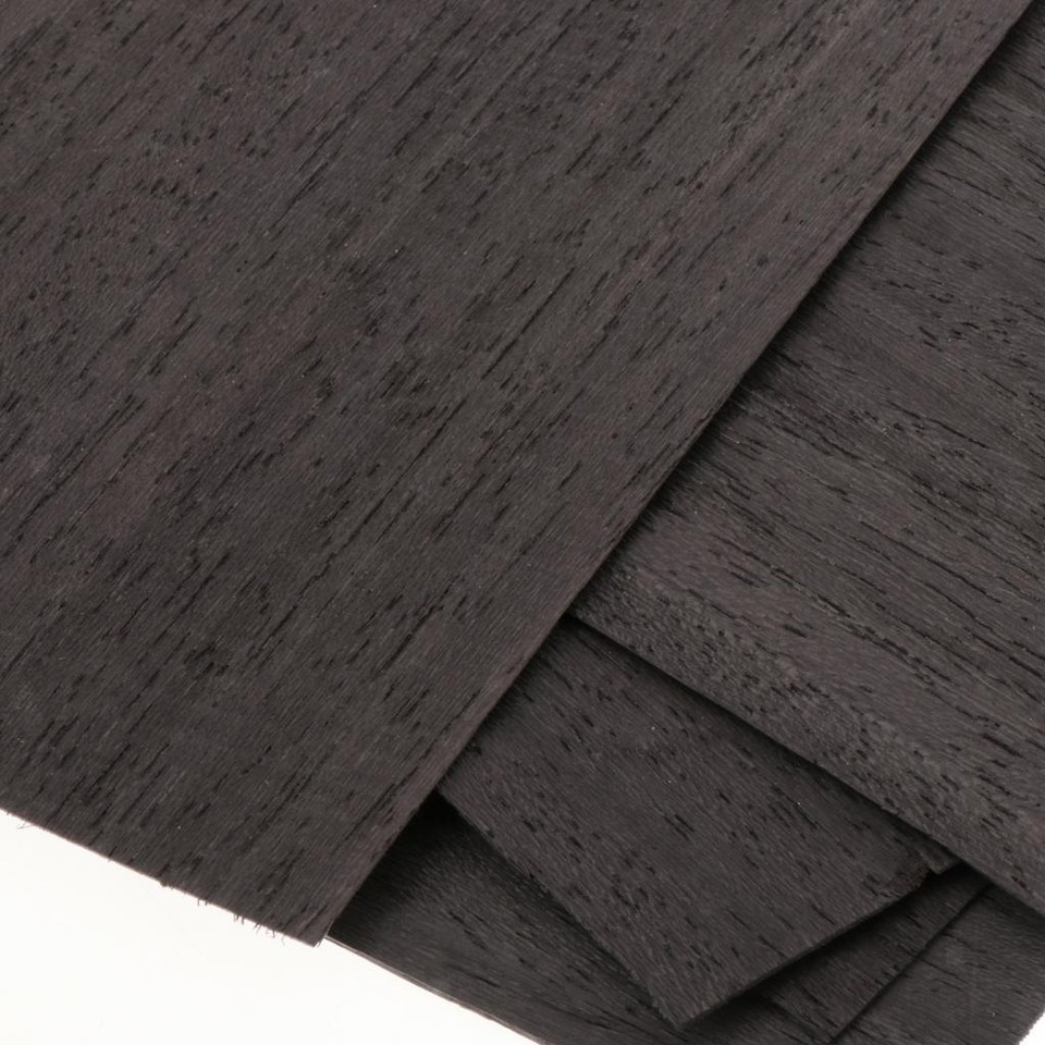 Premium Handcrafted Guitar Headstock Veneer Set Black Wood | eBay