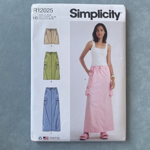 Simplicity R12025 S9891 Misses' Skirt in Three Lengths Sew Pattern Size ...