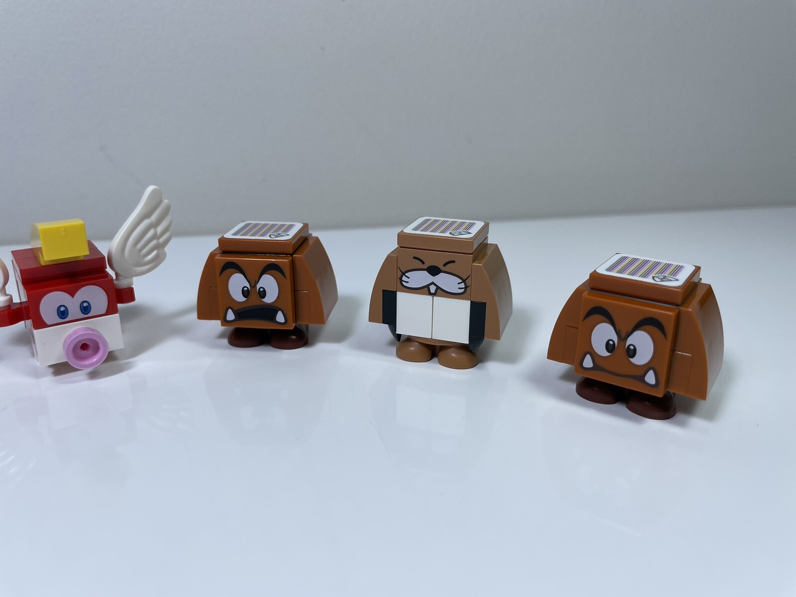 LEGO Super Mario Minifigures Cheep Cheep Goomba Monty Mole Bullet Bill ...