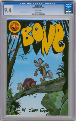 Bone #29 CGC 9.4, Jeff Smith, Cartoon Books, Rock Jaw, Smiley, Fone ...