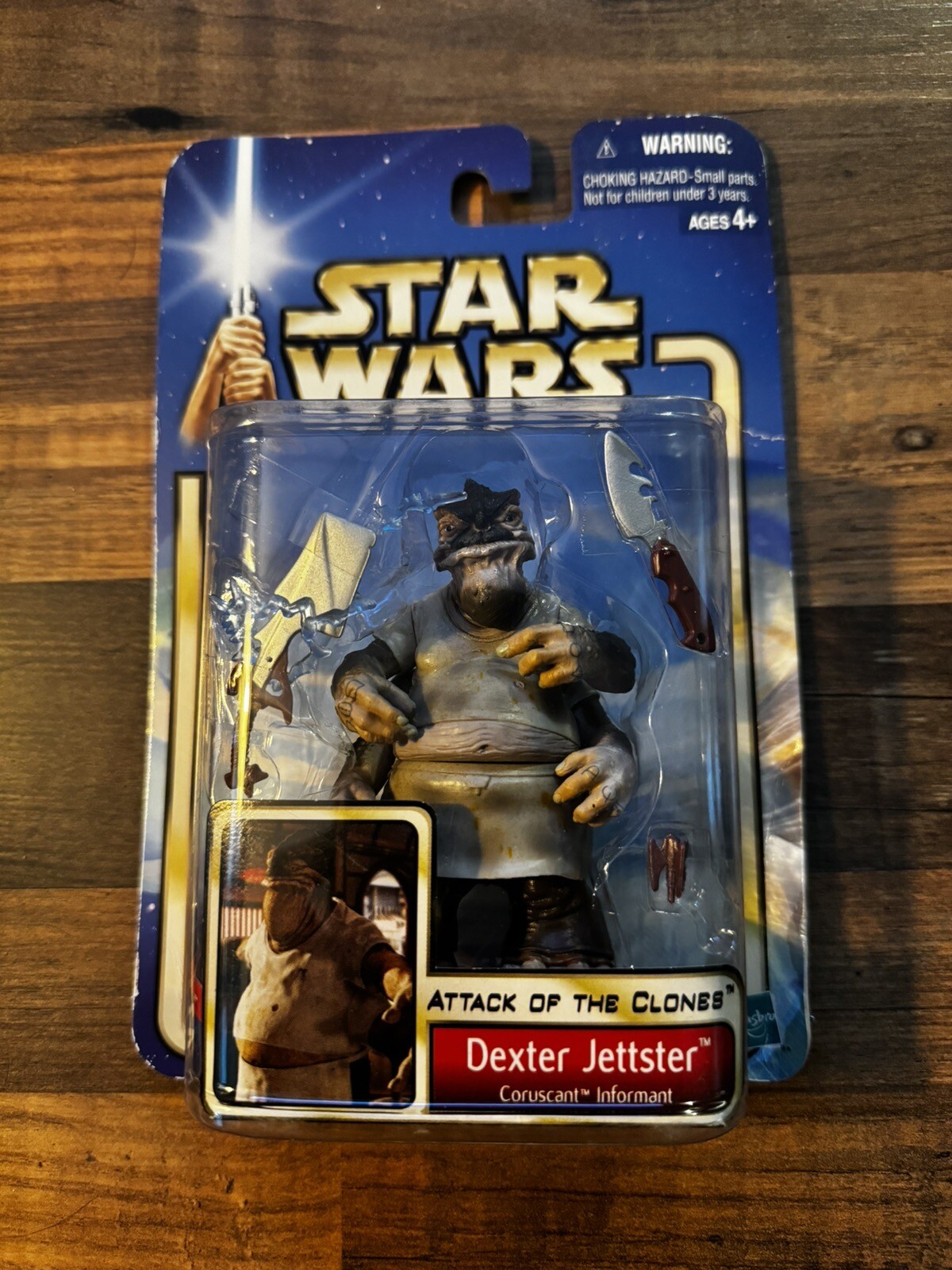 2002 Hasbro Star Wars Attack of the Clones Dexter Jettster action ...