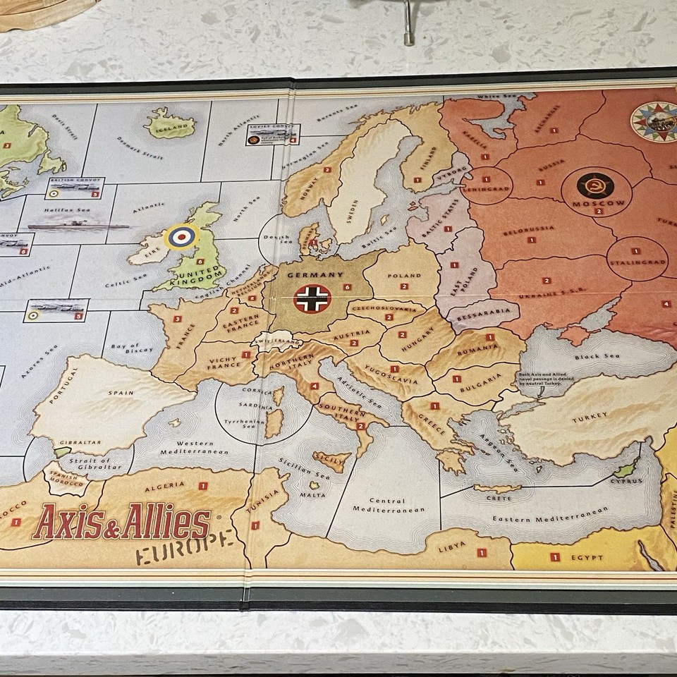 Axis & Allies Europe Board Game 1999 Vintage 98% Complete | eBay