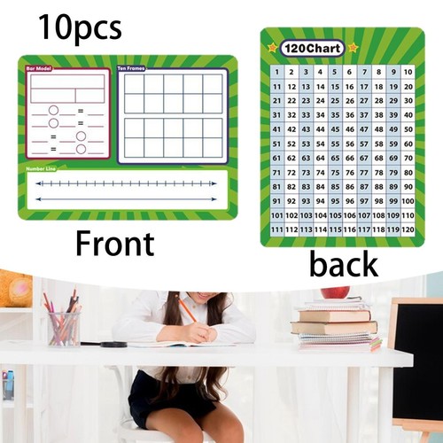 10 Pieces Dry Erase Number Line Whiteboard Gift Number Bonds for ...