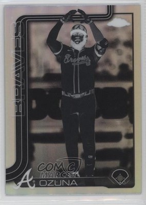 2025 Topps Chrome Negative Refractor Marcell Ozuna #250 7k8 | eBay