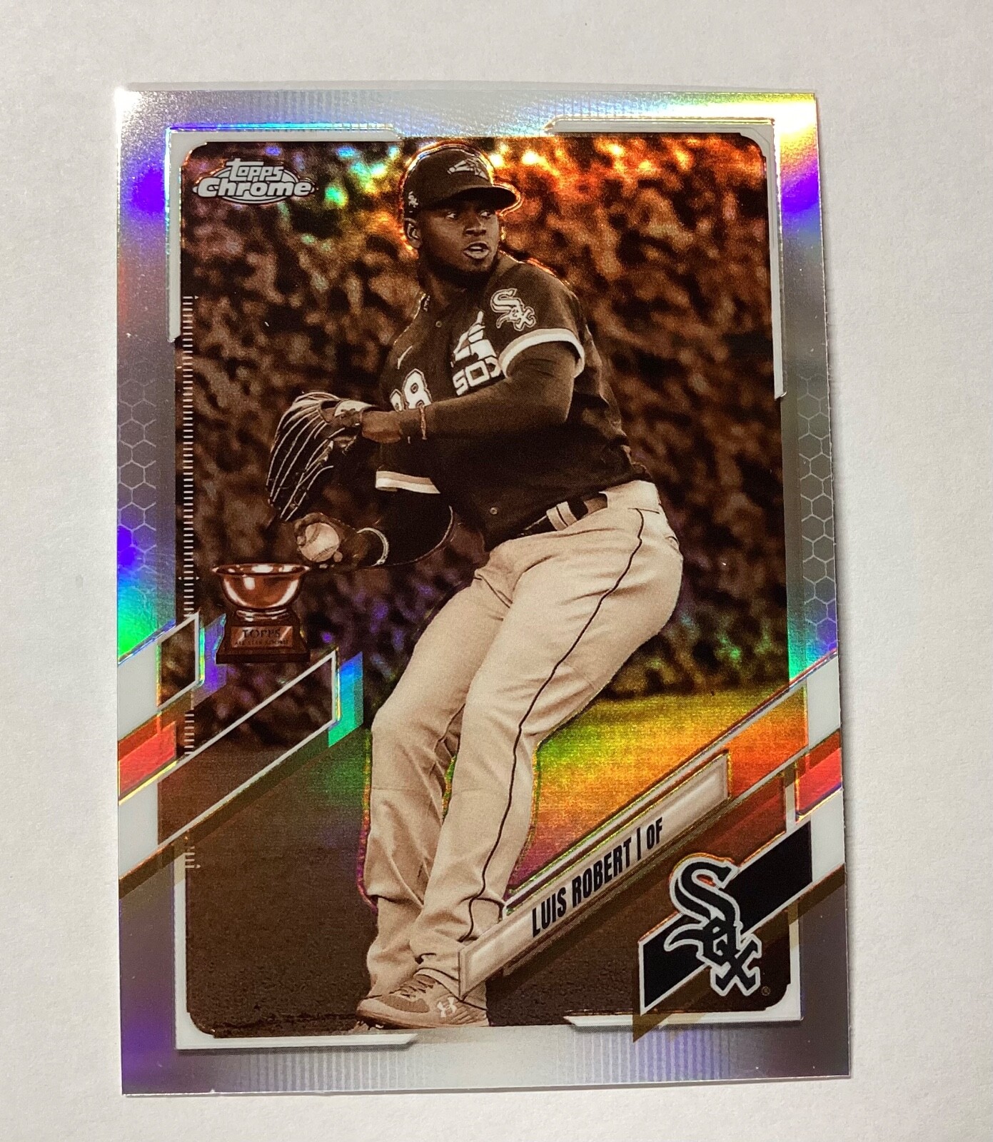 2021 TOPPS CHROME LUIS ROBERT SEPIA REFRACTOR ROOKIE CUP #56 | eBay