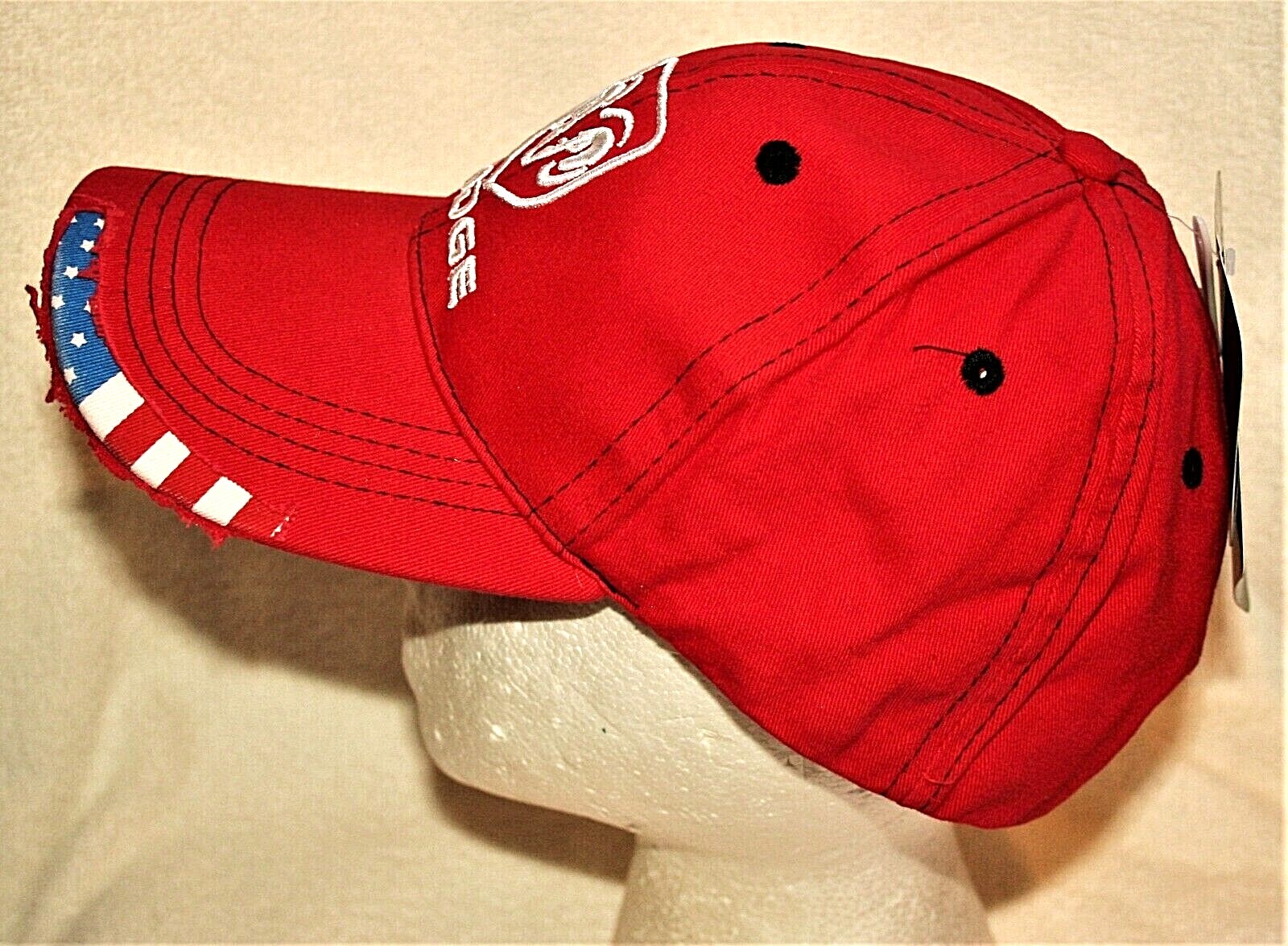 Dodge Ram Logo USA Flag Stripe Automotive Car Baseball Cap Hat New OSFM ...