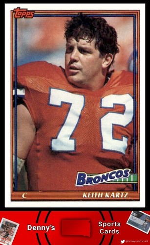 1991 Topps #562 Keith Kartz Denver Broncos Football Card | eBay