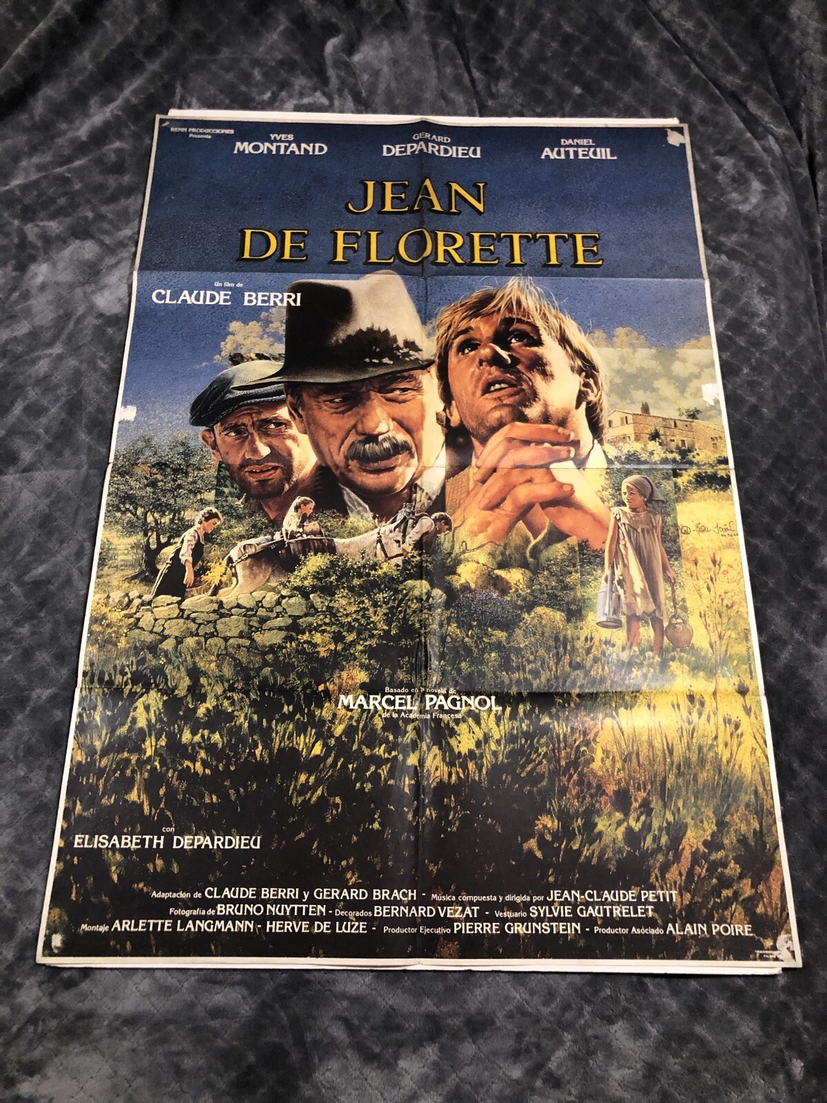 JEAN DE FLORETTE Original Movie Poster 28X40 Yves Montand | eBay