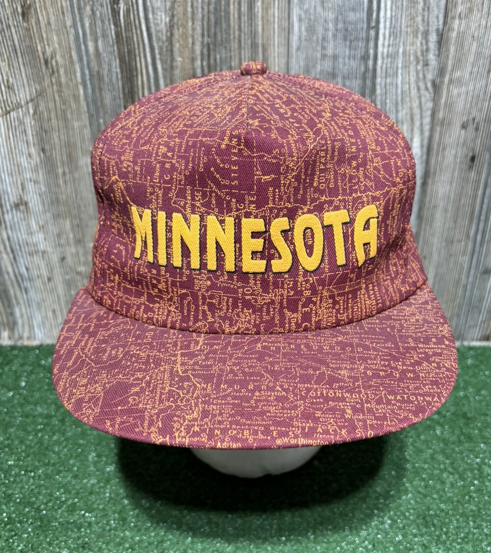 Vintage Minnesota Hat Gopher Colors Map On Hat Snapba… - Gem