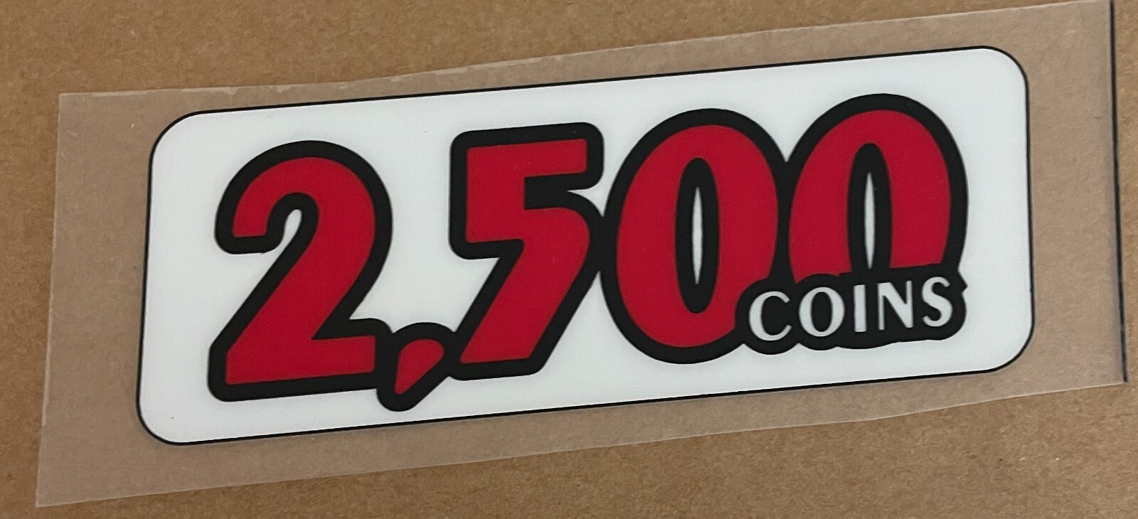 IGT 16 Inch Top Award Insert 2,500 Coins 3.97 X 1 1/2 | eBay