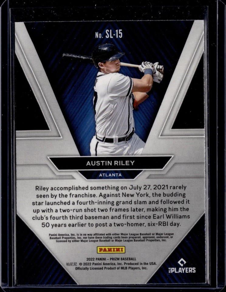 2022 Panini Prizm Austin Riley Sluggers Insert - Atlanta Braves | eBay