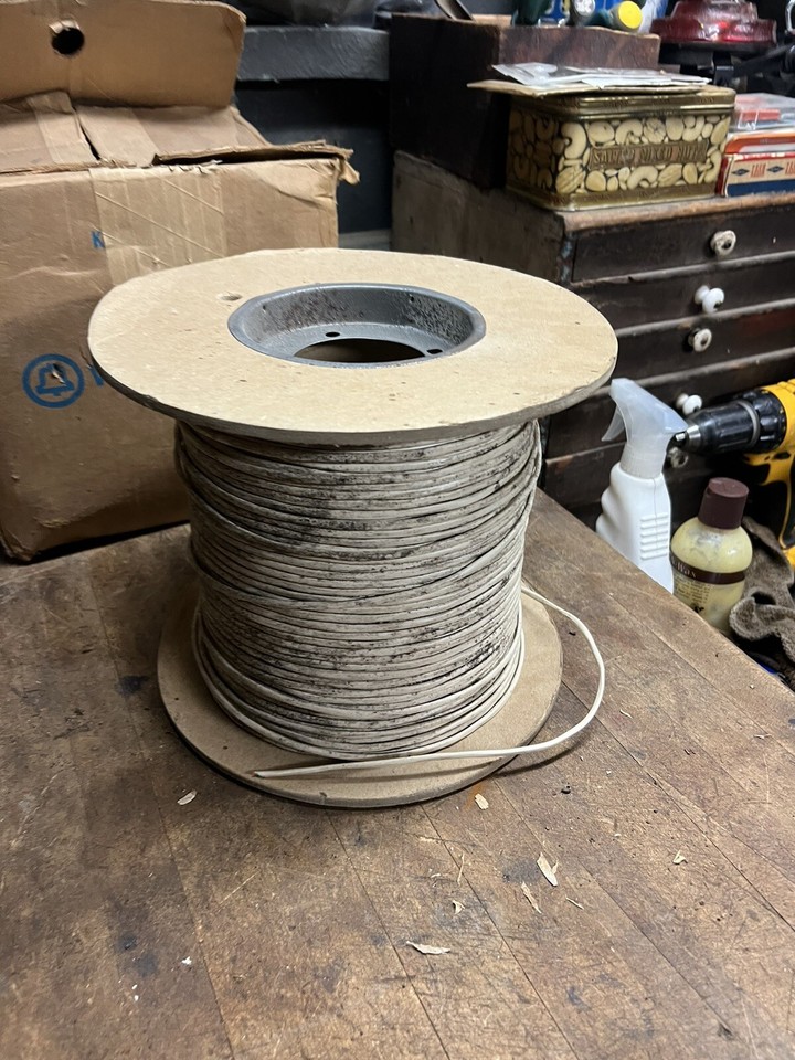 New NOS Western Telephone Ivory H Station Wire Cable Cord Spool 13 Lb W ...