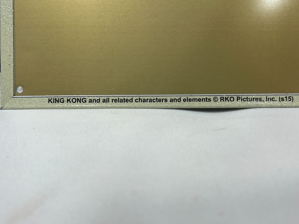rko pictures repop of the movie sign for king kong metal sign ...