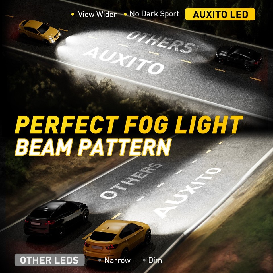 2PC 880 890 892 893 899 LED Fog/Driving Light Bulb 6500K Xenon White ...