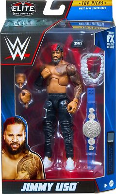 WWE Jimmy Uso Elite Top Picks Series 2023 Wrestling Bloodline Blue Tag ...