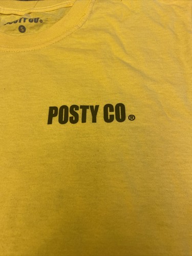 Post Malone Tour Yellow T-shirt Posty Co Live Rap Tee Size S | eBay