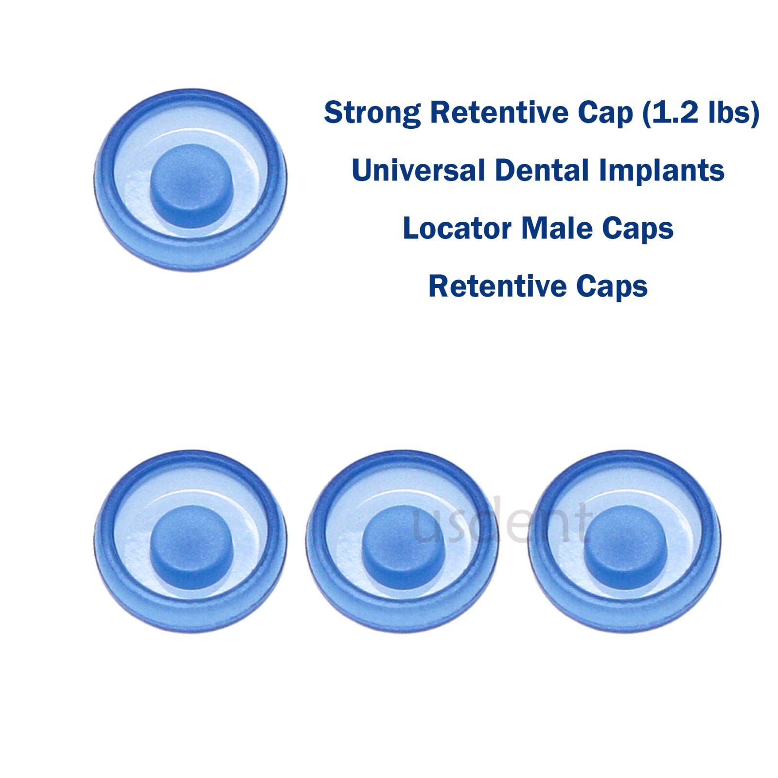 4pcs/set Male Caps Inserts Retentive Overdenture Abutment Removabl 1.2 ...