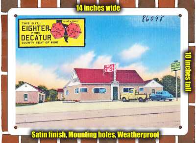Metal Sign - Texas Postcard - Eight From Decatur . | eBay
