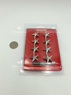 GENUINE U.S. OFFICER STARS: NICKEL PLATED 1" | eBay