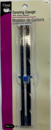 DRITZ #620 - SEWING GAUGE WITH SLIDING MARKER TO MARK HEMS 6" | eBay