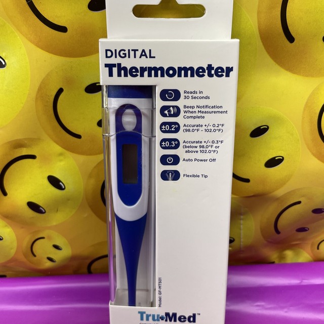 2pk Tru Med Digital Thermometer Oral Rectal or Armpit Use 30 Second ...