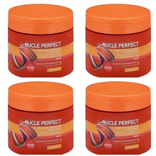 4 x400 ML MASK - Perfect Deliplus Curly Hair Loop Mask, controls frizz ...
