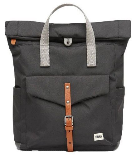 Roka Unisex Canfield C Medium Sustainable Canvas Backpack - Ash Grey | eBay