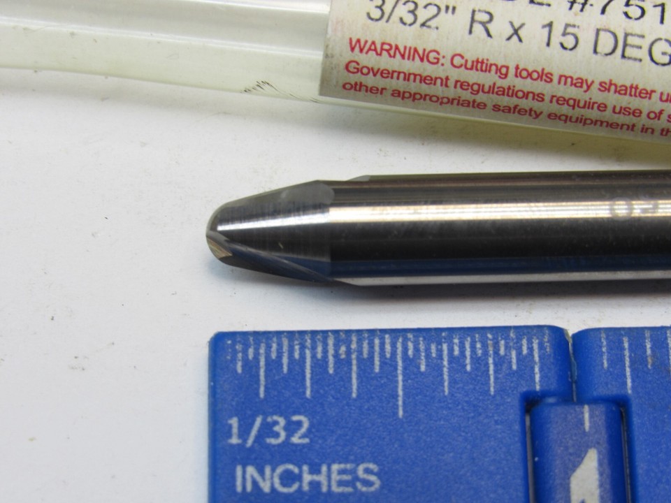 HARVEY TOOL 75106 15 DEGREE TAPER ANGLE PER SIDE 5/16" DIAMETER x 3/32 ...