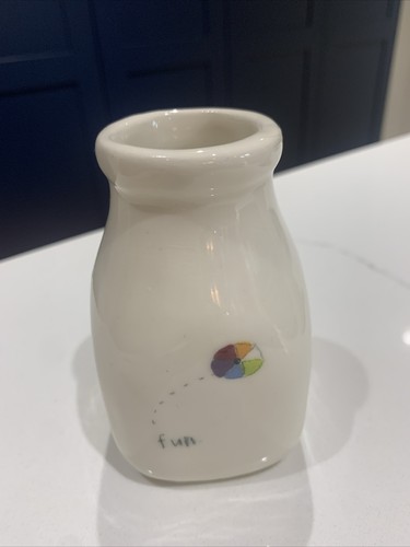Beth Mueller Handmade Fun Beach Ball Ceramic Vase Artist Signed | eBay