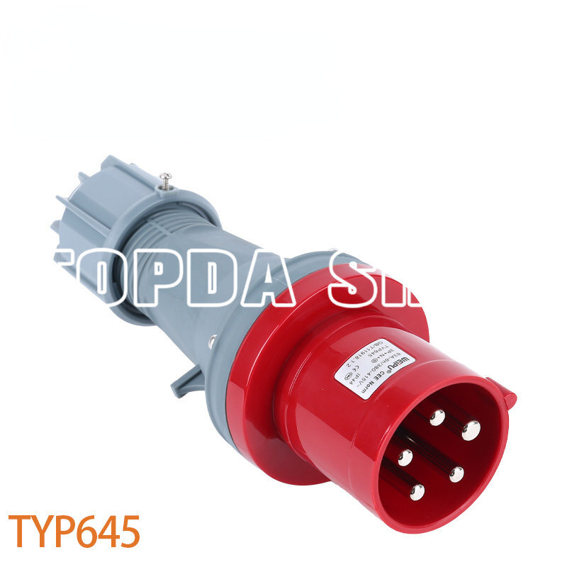 1PCS 63A 5-pin IP44 industrial plug socket TYP645/545/2923/3923/5923 ...
