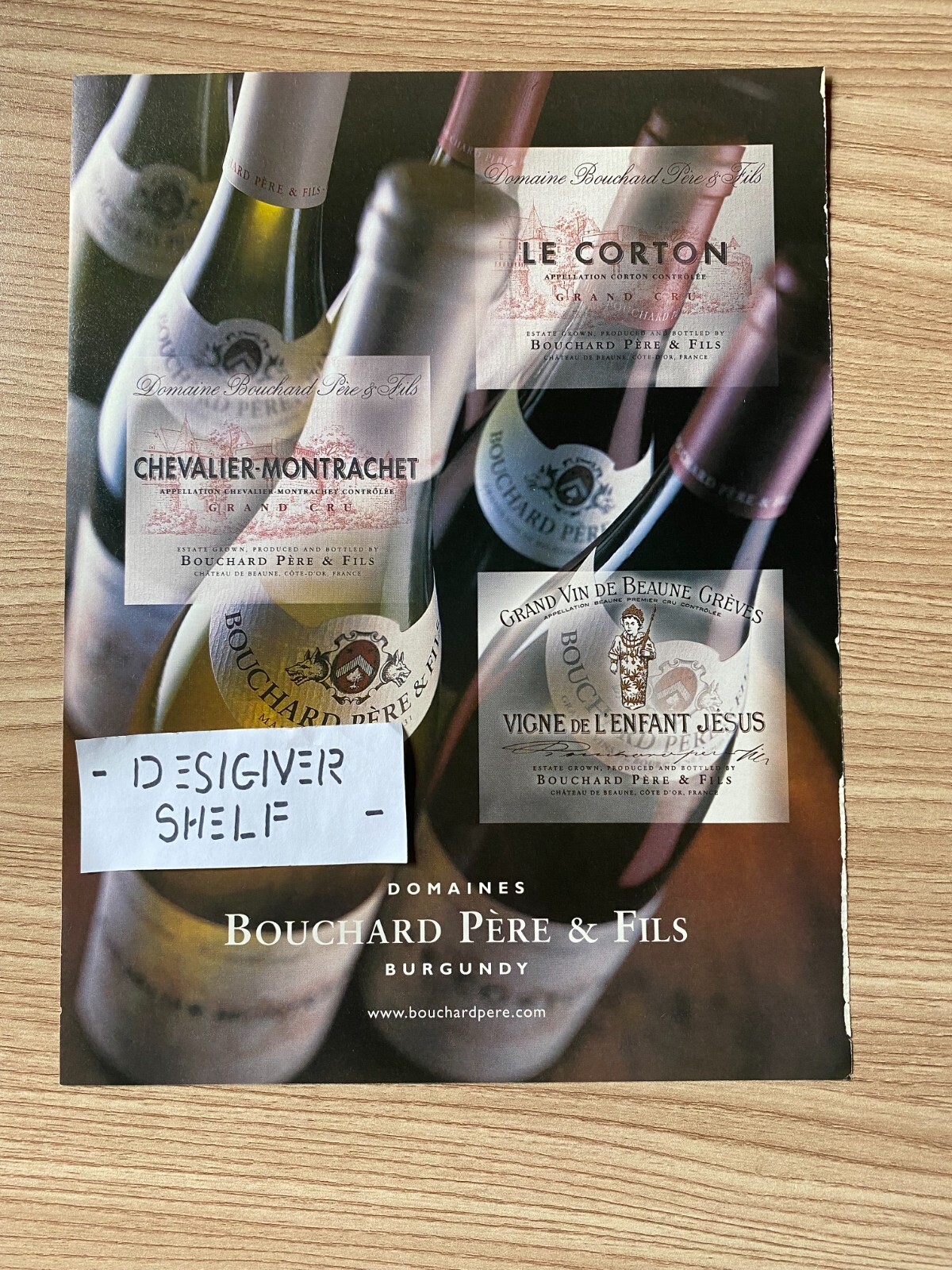Domaines Bouchard Pere & Fils Burgundy Wines 2001 Print Advertisement ...