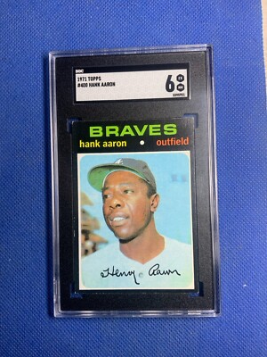 1971 Topps #400 Hank Aaron SGC 6 EX-NM Outfield Atlanta Braves HOF | eBay