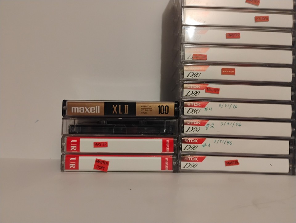 40 Vintage Audio Cassette Tapes – 90 Min Pre-Recorded Blank TDK Sony ...