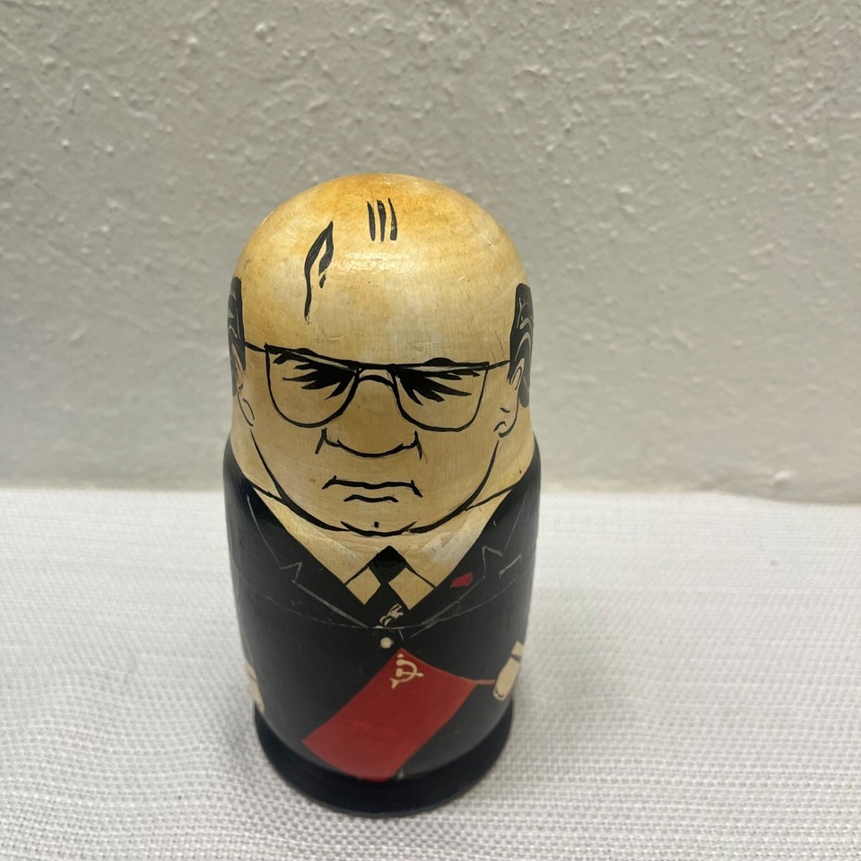 Matryoshka Russian Nesting Dolls- Vintage - USSR Presidents - Set of 5 ...