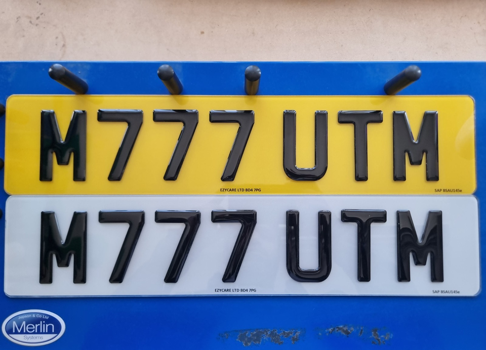 PAIR OFF 3D GEL DOMED RESIN NUMBER PLATES 100% MOT AND ROAD LEGAL | eBay UK