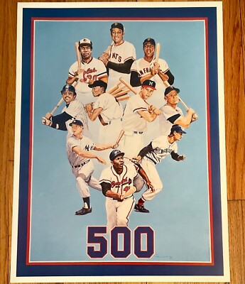 Ron Lewis~500 Homerun Photo 18x24 Print Mantle~Aaron~Mays~Williams | eBay