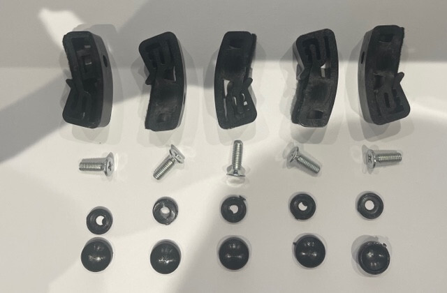 BONNET PROTECTOR HOOD DEFLECTOR ASSEMBLY FITTING KIT PLASTIC CLIPS X 6 ...