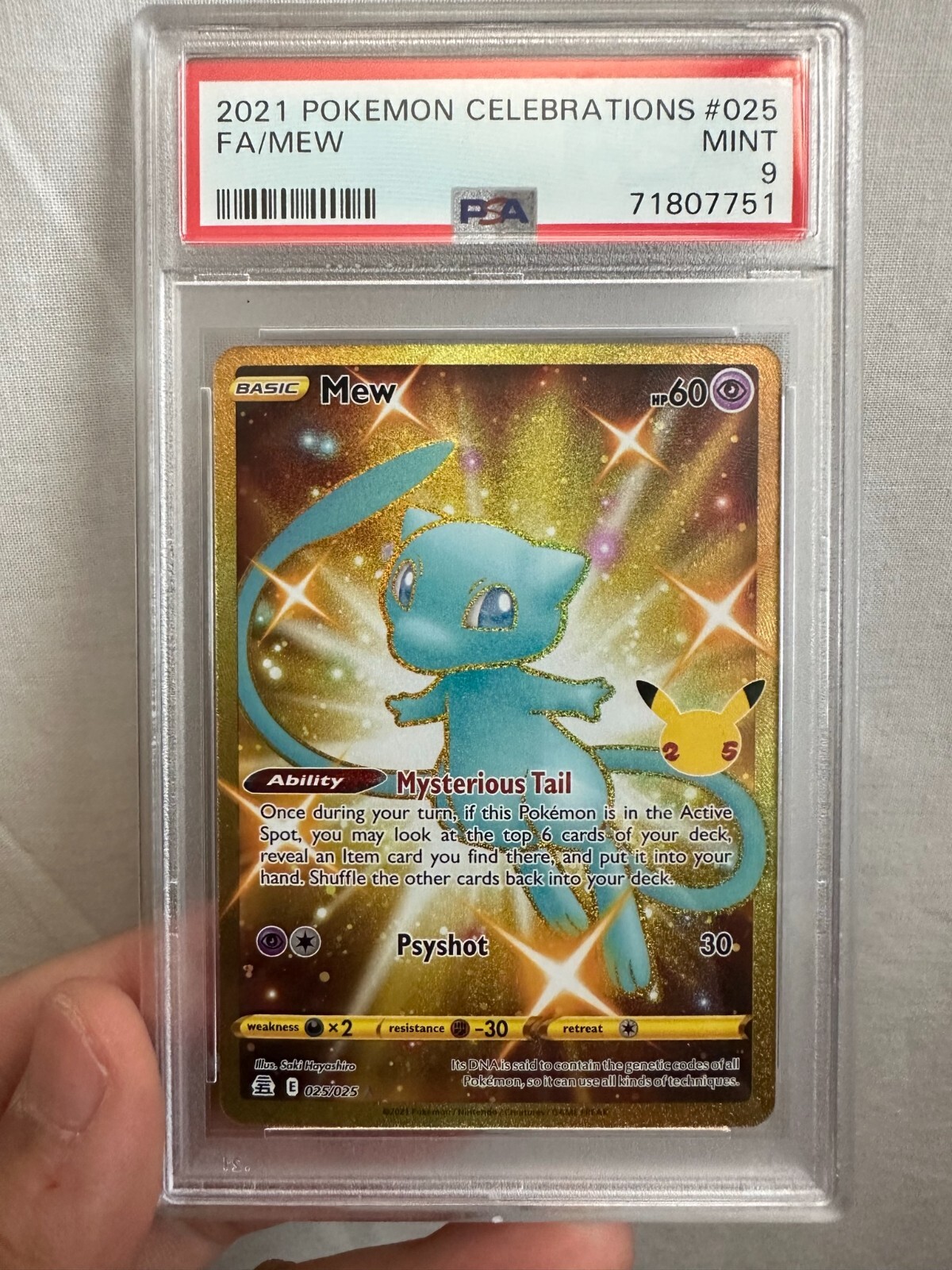 2021 Pokemon TCG Celebrations Mew PSA 9 Mint | eBay