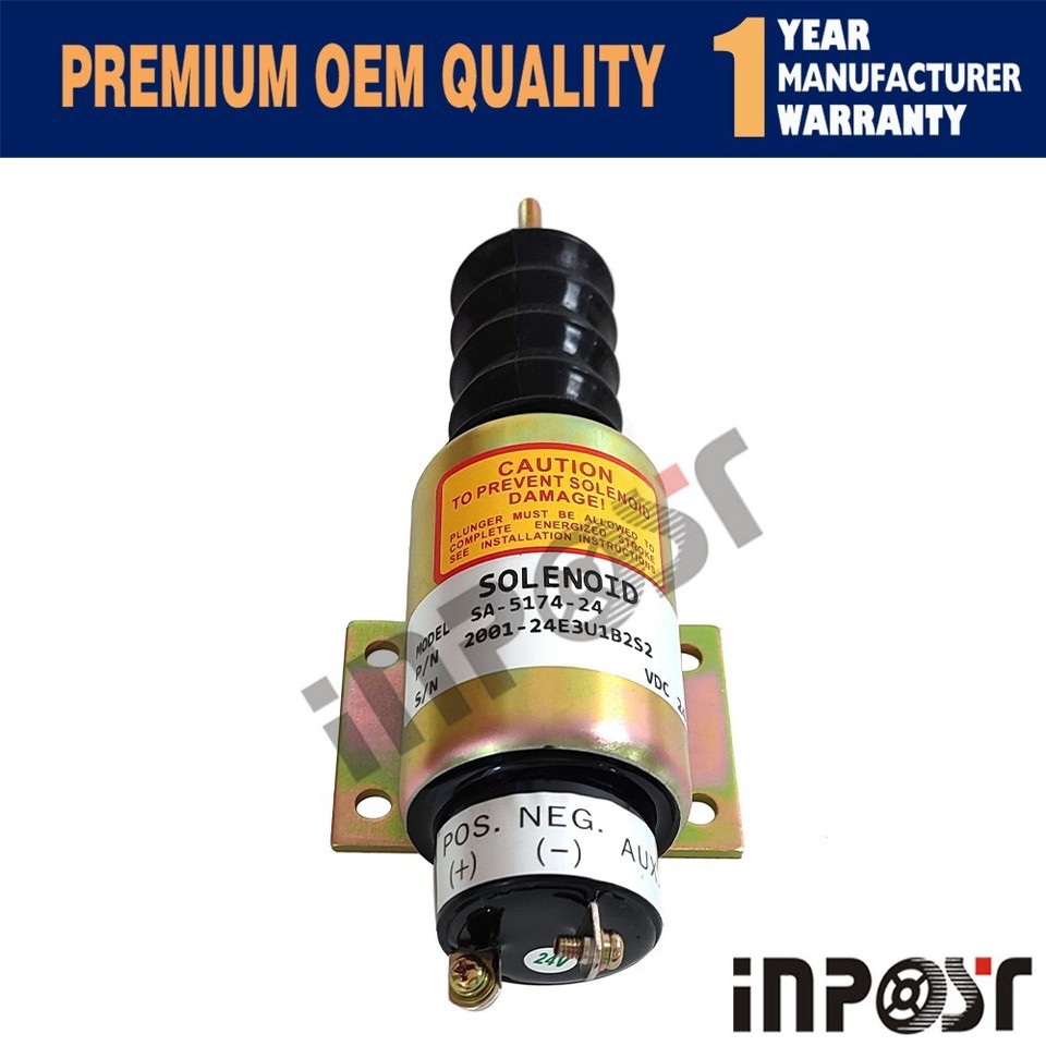 2001ES-24E3U1B2S2 Fuel Stop Solenoid SA-5174-24 Dual Coil Solenoids 2 ...