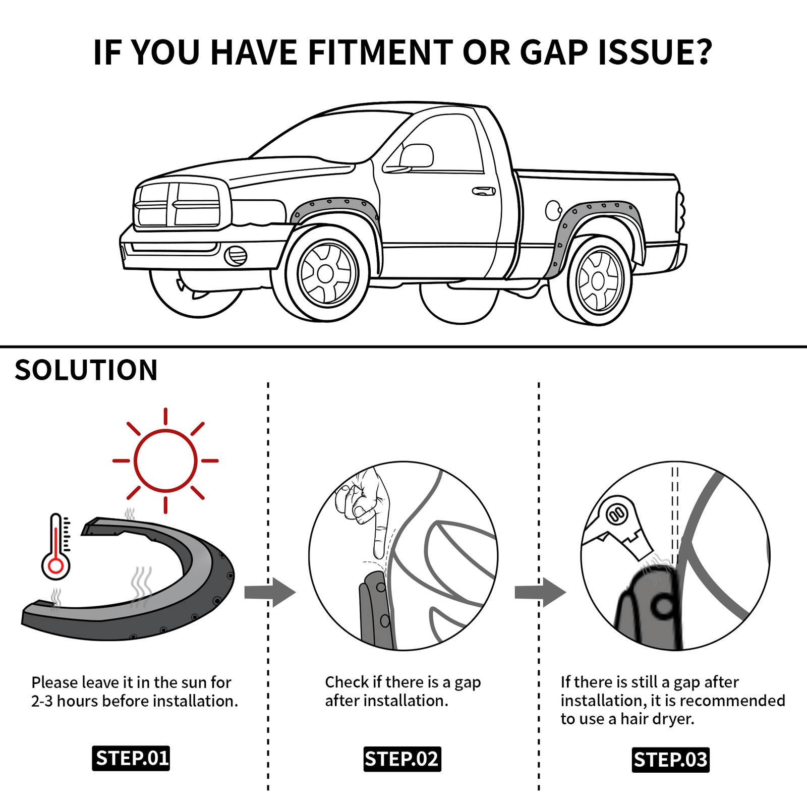 4PCS Fender Flares Pocket Rivet for 2018-2020 Ford F150 F-150 Paintable ...