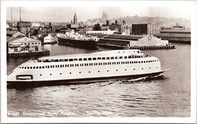 RPPC - Kalakala Ferry, Seattle Washington - Real Photo Postcard - Ship ...