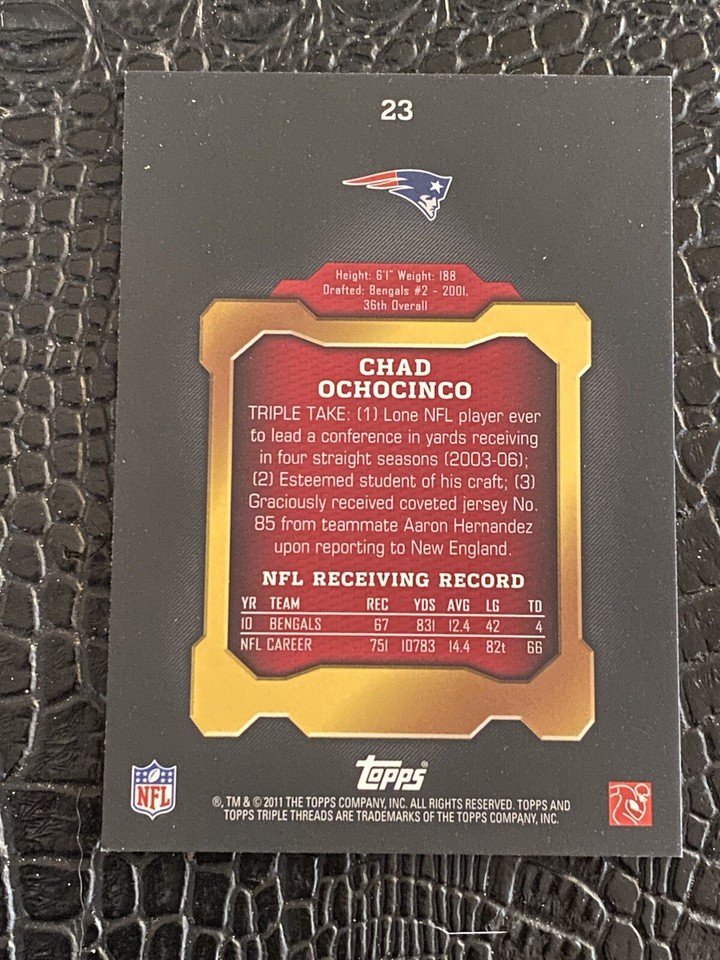 2011 Topps Triple Threads - Ruby #23 Chad Johnson /25 | eBay