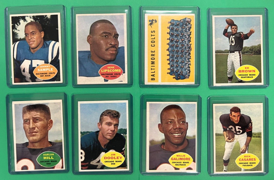 1960 TOPPS FOOTBALL COMPLETE SET 1-132 HIGH GRADE EX-MT+ - NM+ WELL ...