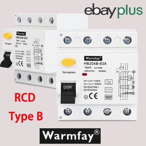 FI Typ B RCD Fehlerstromschutzschalter 40A 63A Solarpanel 4 Polig ...