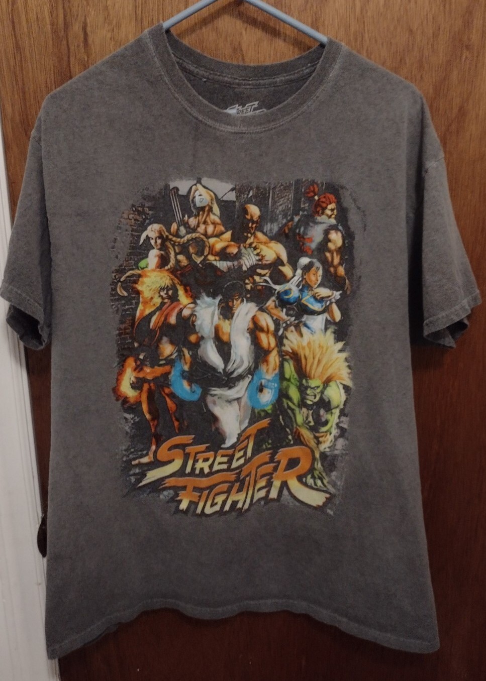Men's Street Fighter Capcom Gray Vintage 90's Short S… - Gem