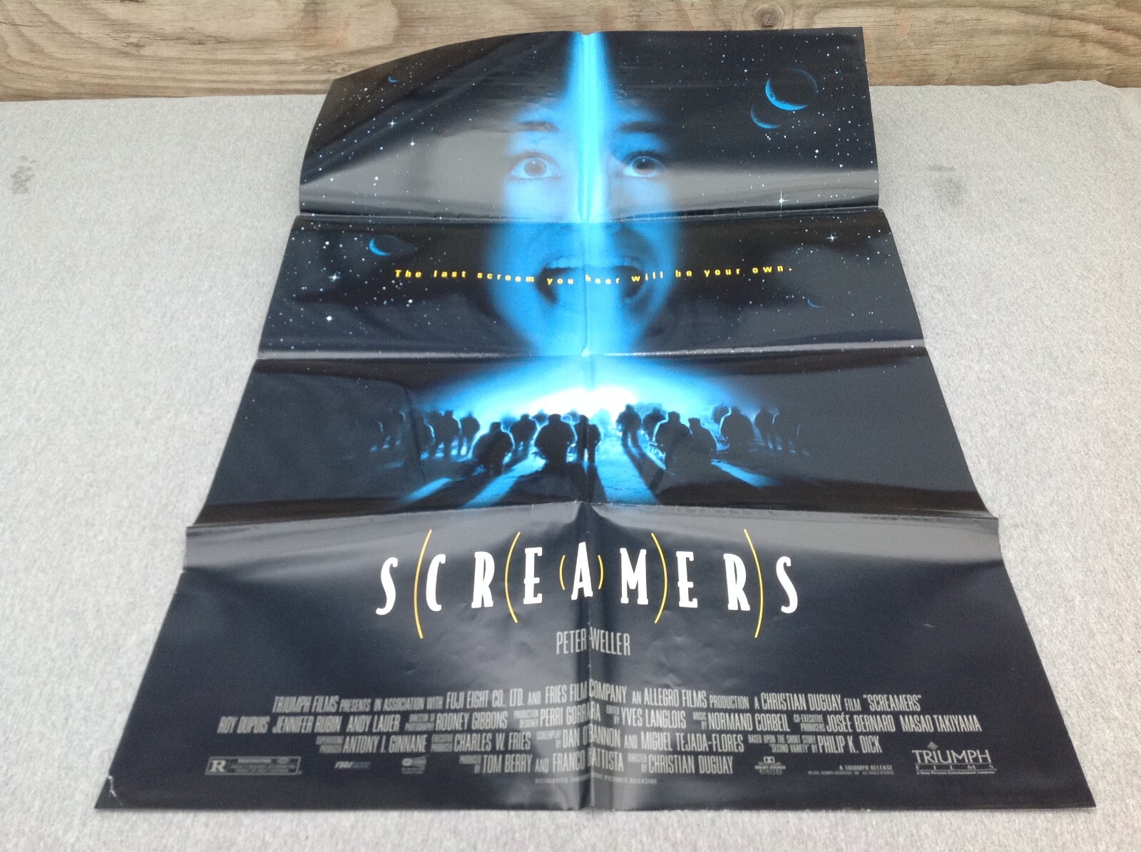 1995 Screamers Original Movie House Full Sheet Poster | eBay
