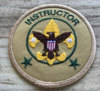 NEW OFFICIAL Current Boy Scout Instructor Rank Position Patch Badge | eBay