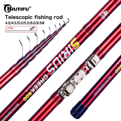 Telescopic Fishing Rod 4/4.5/5/5.5/6/6.5m T800 Carbon UltraLight ...