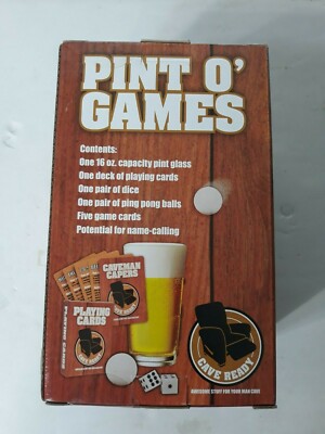 Pint O' Games, Good Times in a Glass Awesome Stuff For Your Man Cave Or ...